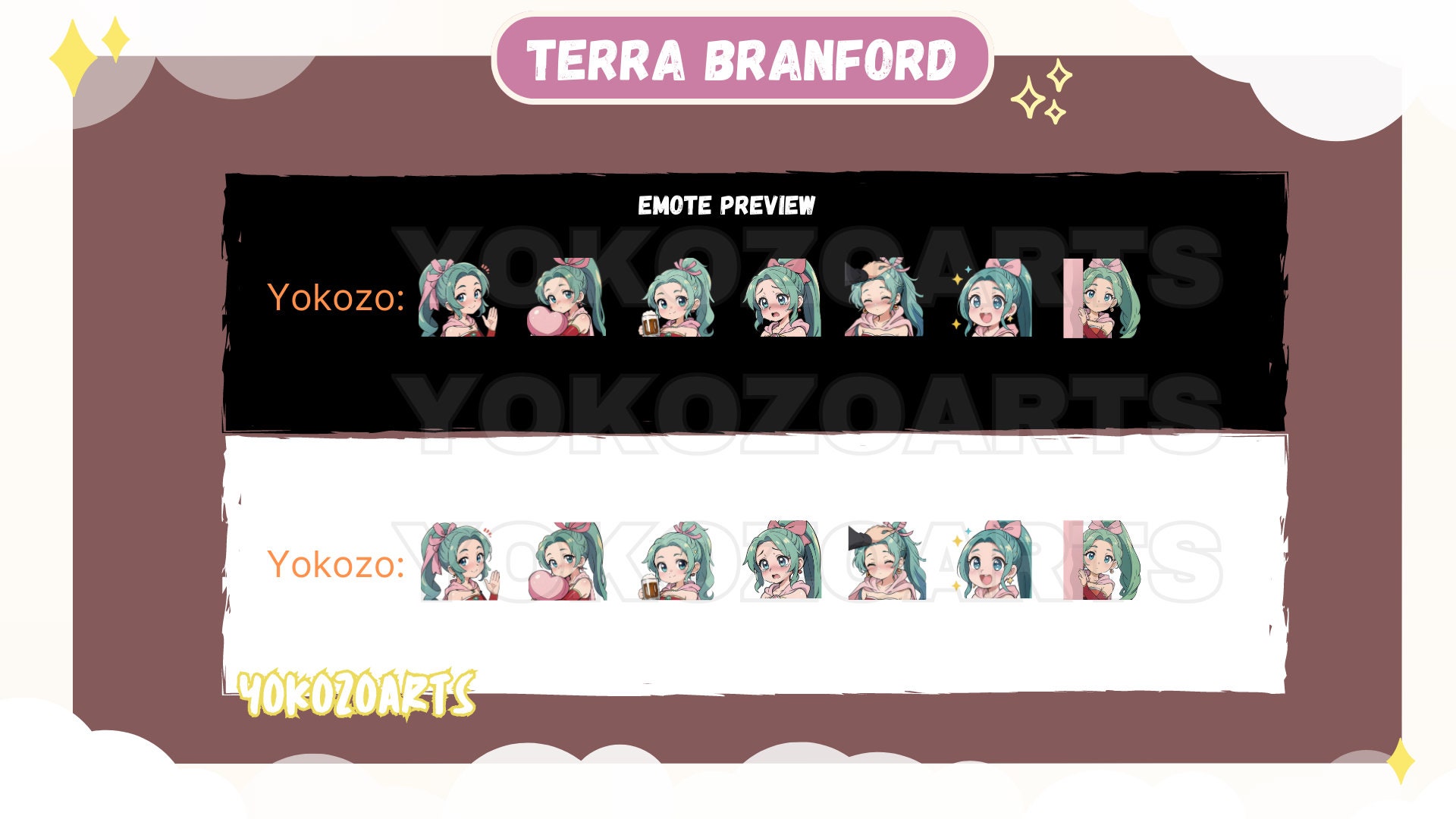 Final Fantasy 6 - Terra/tina Branford Emotes, Anime Chibi Emotes ...