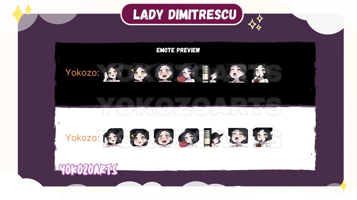 Resident Evil Lady Dimitrescu Emotes, Anime Emotes, Discord/twitch ...