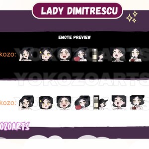 Resident Evil - Lady Dimitrescu Emotes, Anime Emotes, Discord/twitch ...