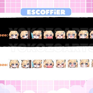 Genshin Impact - Escoffier Emotes, Ready to Use Cute Chibi Emotes for ...