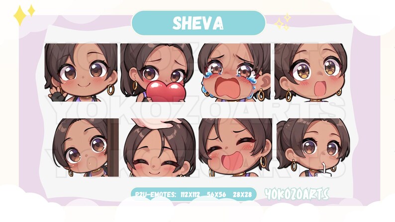 Resident Evil - Sheva Alomar Emotes, Anime Emotes, Discord/twitch ...