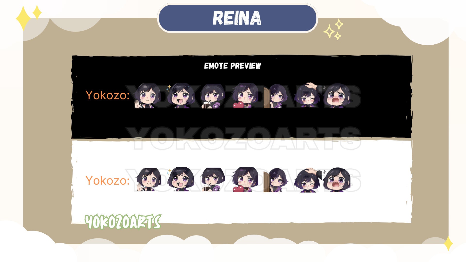Tekken 8 - Reina Emotes, Fighter Girl, Chibi Emotes for Twitch/discord ...