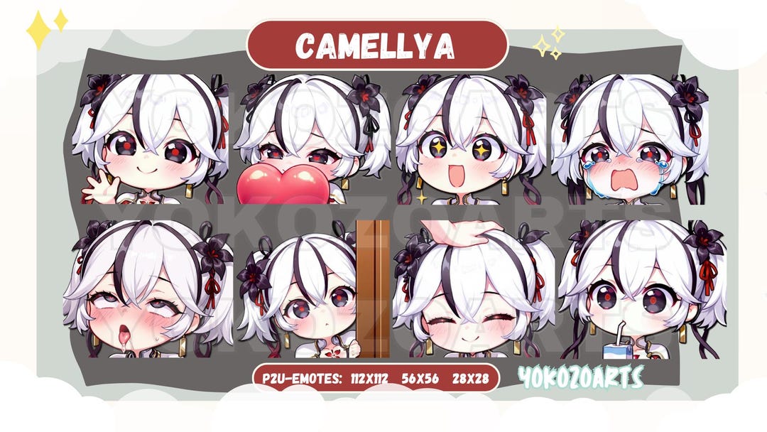 Wuthering Waves - Camellya Emotes, Ready to Use Cute Chibi Emotes for ...