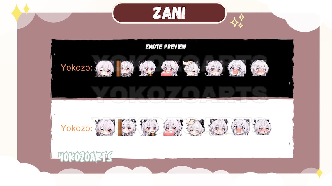 Wuthering Waves - Zani Emotes, Ready to Use Cute Chibi Emotes for ...
