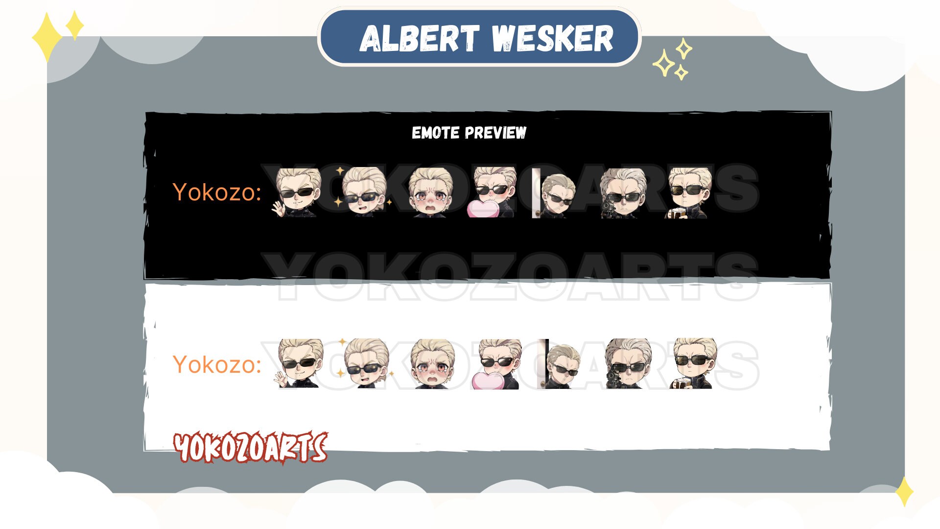Resident Evil - Albert Wesker Emotes, Anime Emotes, Discord/twitch ...