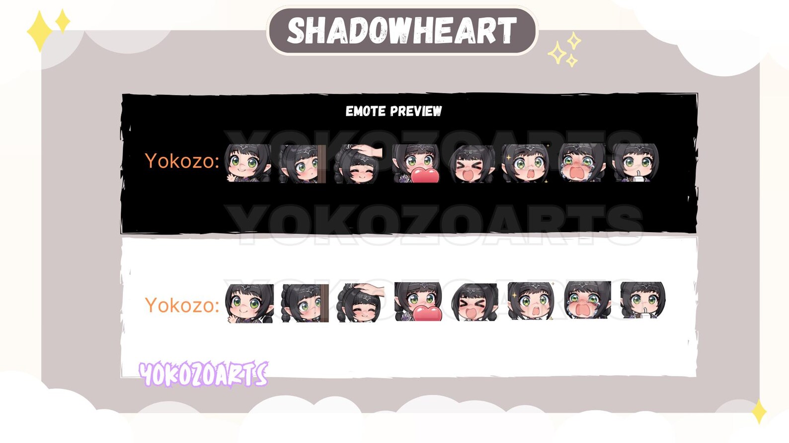 Baldur's Gate 3 - Shadowheart Emotes, Chibi Emotes for Twitch/discord ...