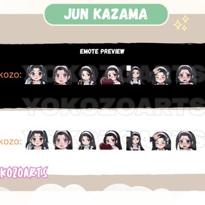 Tekken 8 - Jun Kazama Emotes, Fighter Girl, Chibi Emotes for Twitch ...