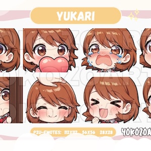 Persona/p3 Yukari, Anime Chibi Emotes for Twitch/discord/youtube - Etsy