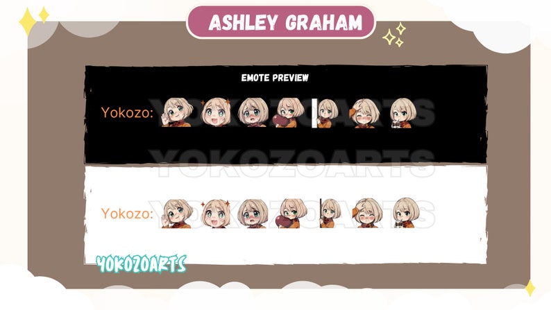 Resident Evil Ashley Graham Emotes, Anime Emotes, Discord/twitch ...