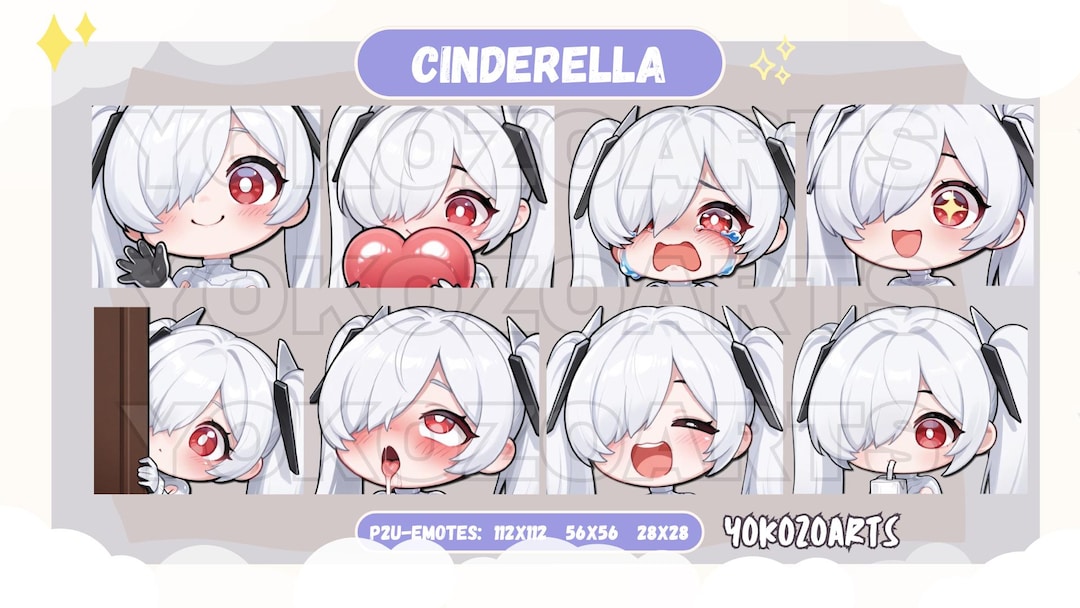 NIKKE: Goddess of Victory - Cinderella Emotes, P2U Chibi Emotes for ...
