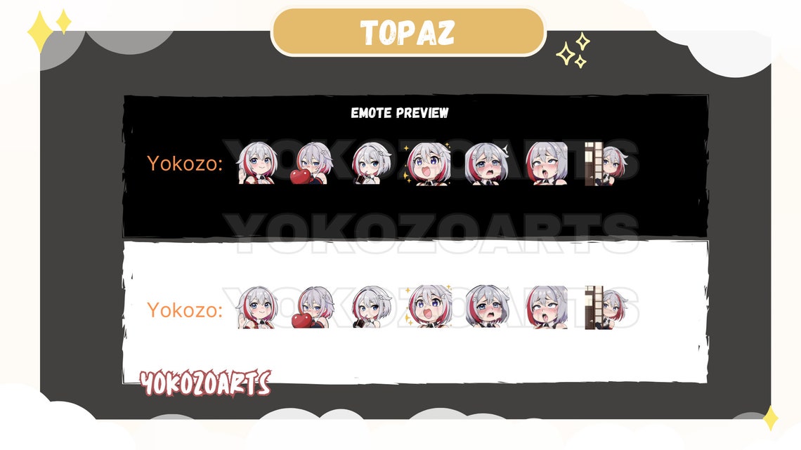 Honkai Star Rail - Topaz Emotes, Ready to Use Cute Chibi Emotes for ...