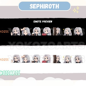 Final Fantasy - Sephiroth Emotes, Anime Emotes, Discord/twitch/youtube ...