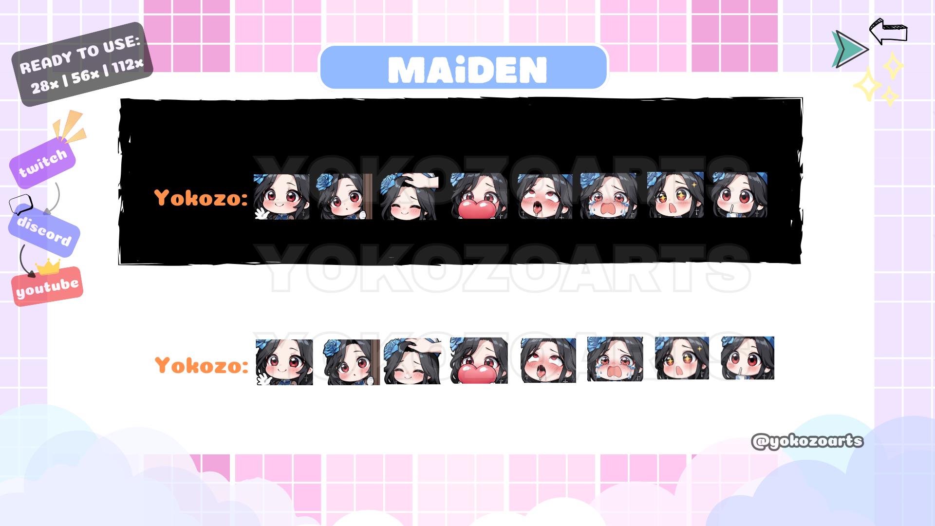 NIKKE: Goddess of Victory - Maiden Emotes, P2U Chibi Emotes for Discord ...