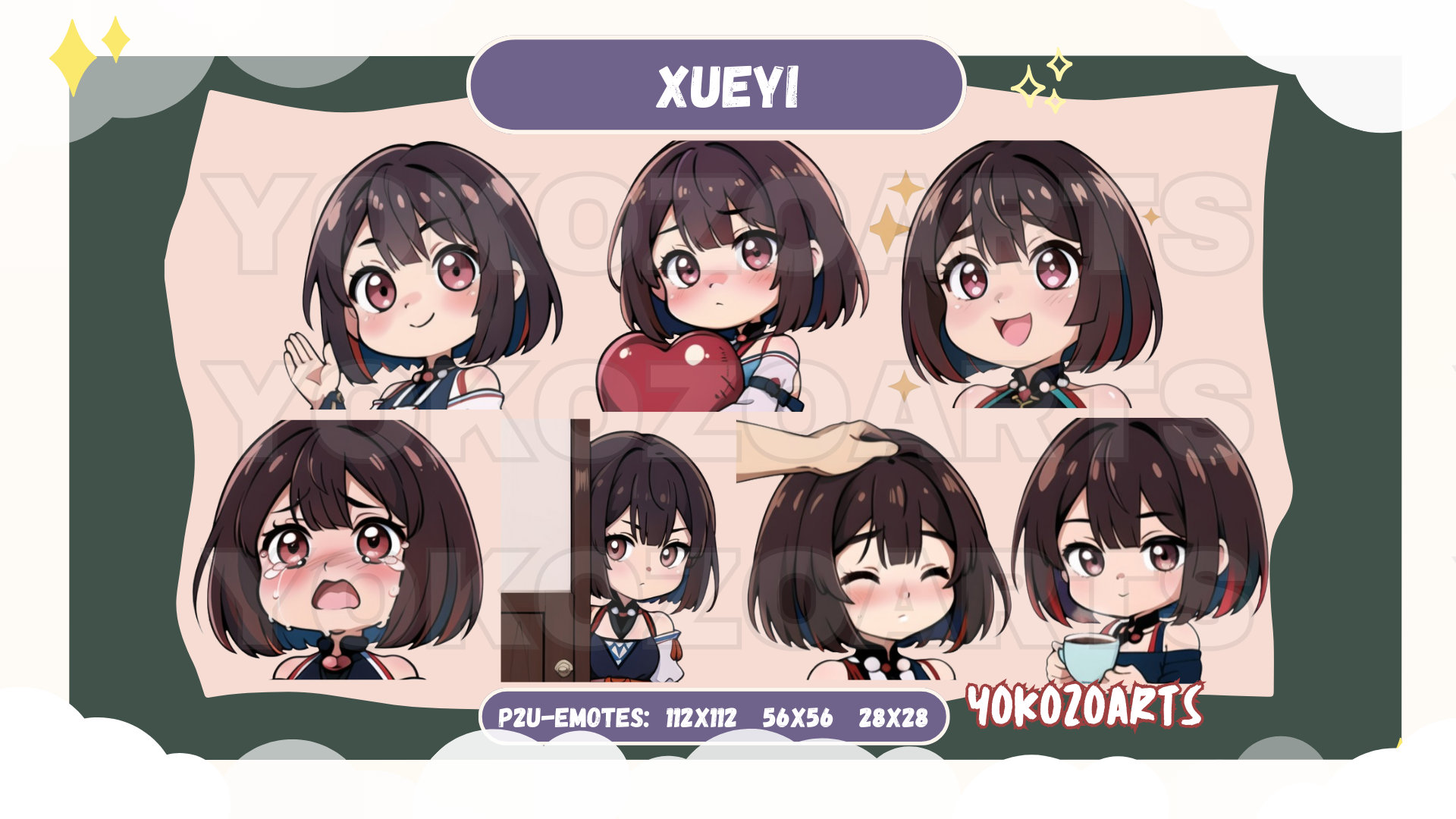 Honkai Star Rail - Xueyi Emotes, Ready to Use Cute Chibi Emotes for ...