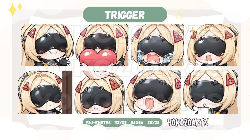 ZZZ - Trigger Emotes, Ready to Use Cute Chibi Emotes for Discord ...