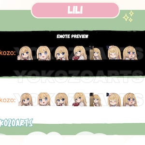 Tekken 8 - Lili Emotes, Blonde Girl, Chibi Emotes for Twitch/discord ...