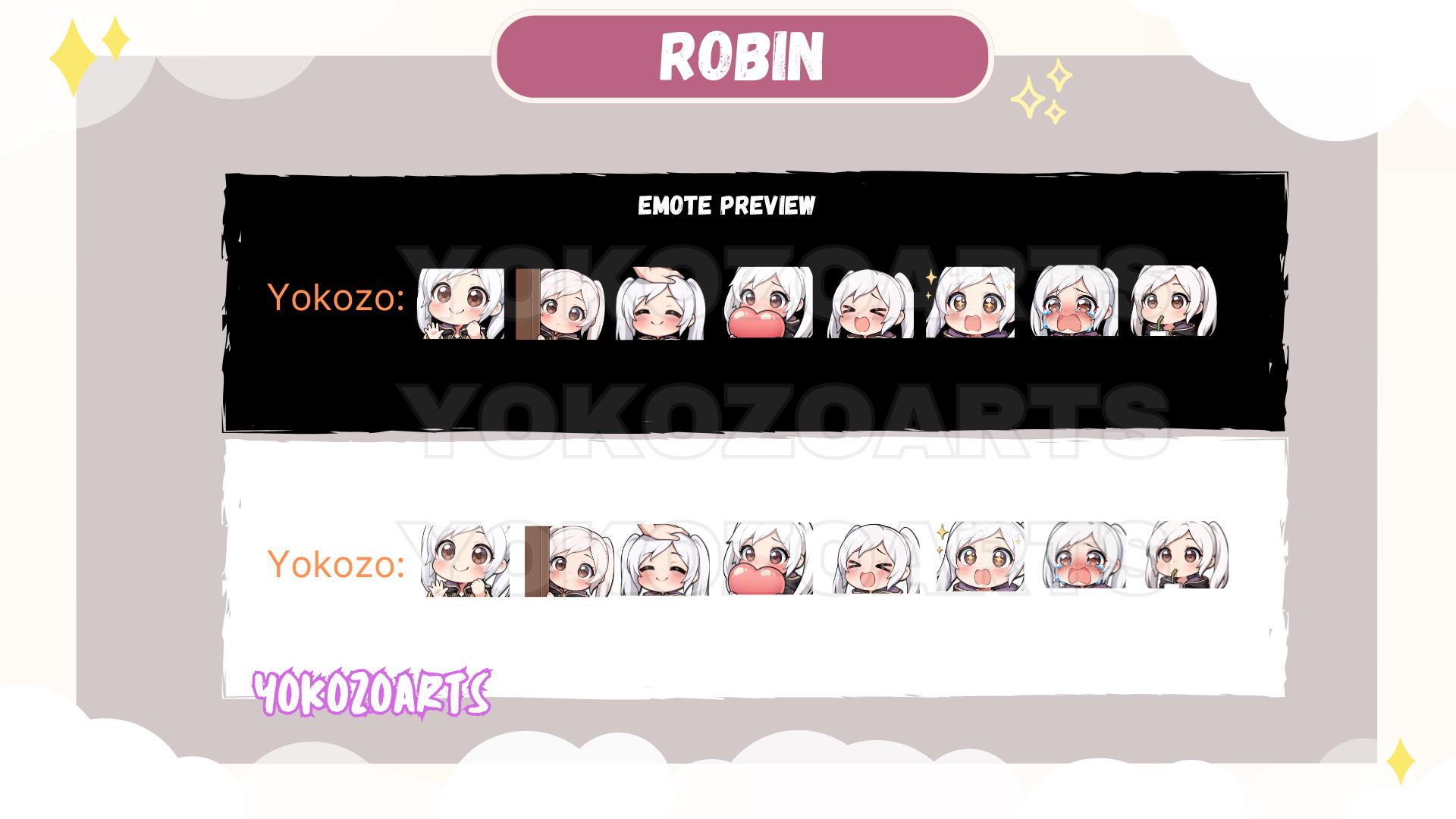 Fire Emblem: Awakening - Robin , Chibi Emotes for Twitch/discord ...