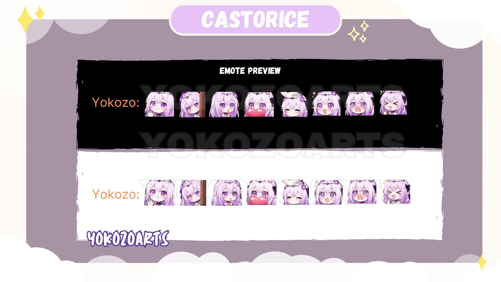 Honkai Star Rail - Castorice Emotes, Ready to Use Cute Chibi Emotes for ...
