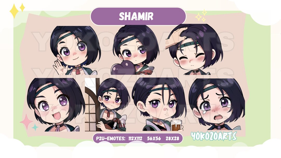 Fire Emblem: Three Houses - Shamir Nevrand, Chibi Emotes for Twitch ...