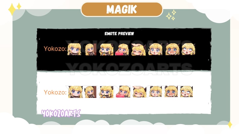 Marvel Rivals Magik Emotes, Chibi Emotes for Youtube/twitch/discord ...