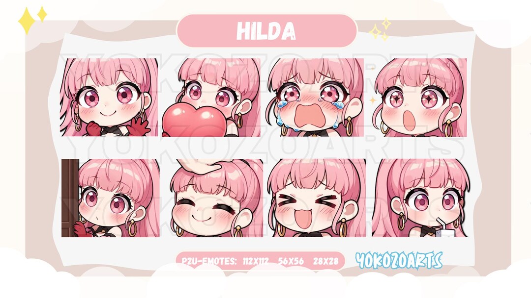 Fire Emblem: Three Houses - Hilda Valentine Goneril, Chibi Emotes for ...