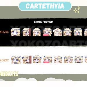 Wuthering Waves - Cartethyia Emotes, Ready to Use Cute Chibi Emotes for ...