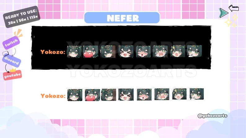 Genshin Impact - Emotes Nefer, des émoticônes chibi mignonnes prêtes à ...