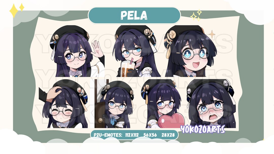 Honkai Star Rail - Pela Emotes, Ready to Use Cute Chibi Emotes for ...