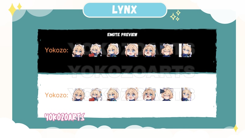 Honkai Star Rail Lynx Landau Emotes, Ready to Use Cute Chibi Emotes for ...