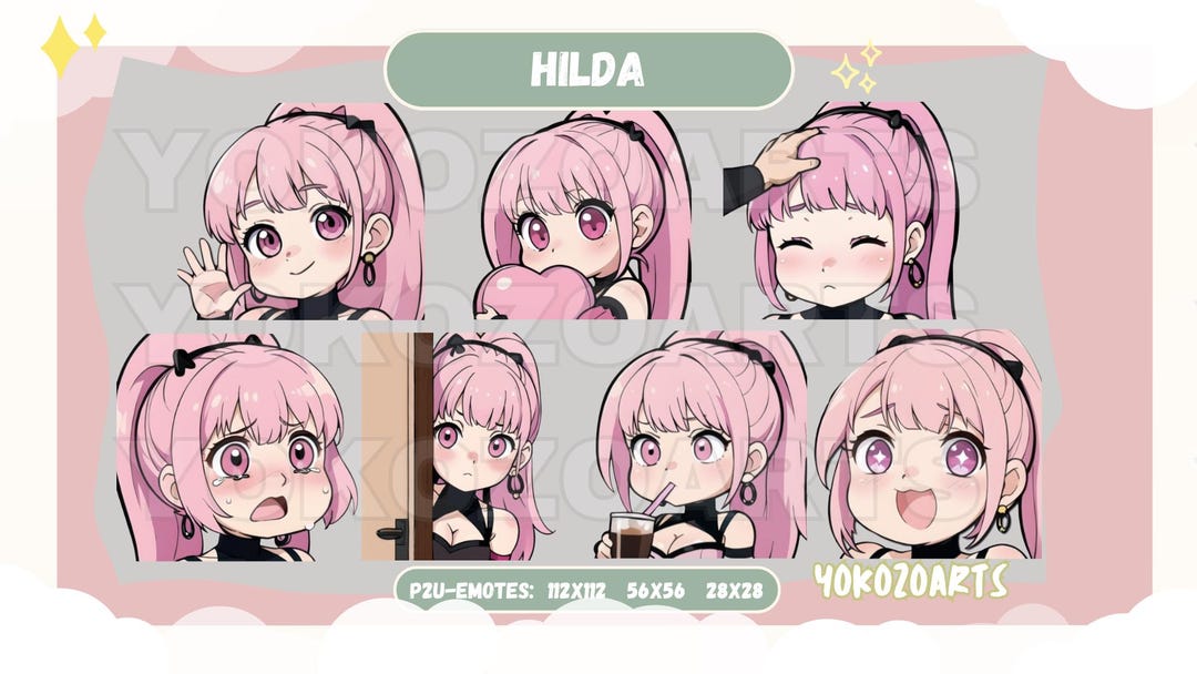 Fire Emblem: Three Houses - Hilda Valentine Goneril, Chibi Emotes for ...