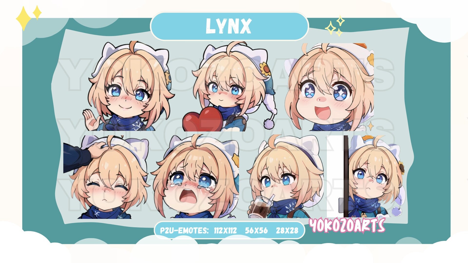 Honkai Star Rail Lynx Landau Emotes, Ready to Use Cute Chibi Emotes for ...