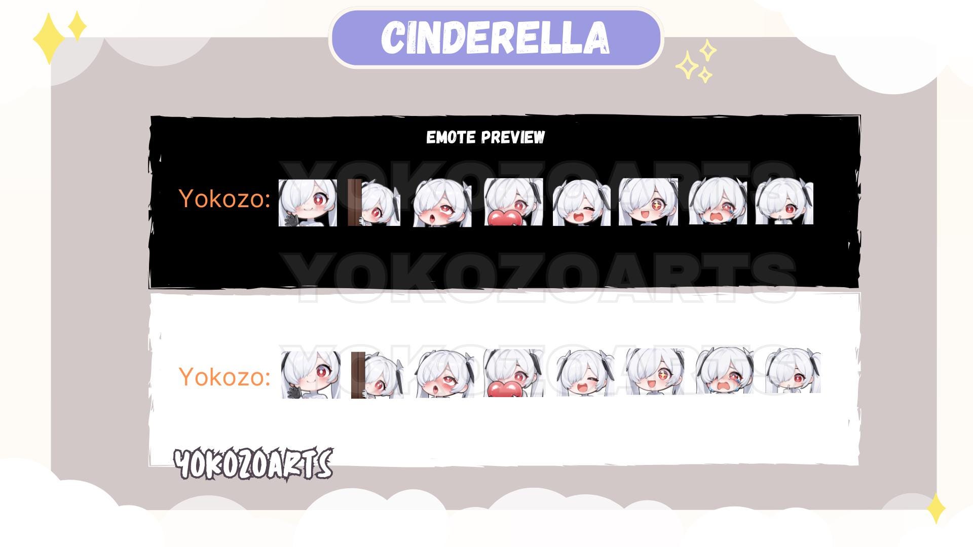 NIKKE: Goddess of Victory - Cinderella Emotes, P2U Chibi Emotes for ...