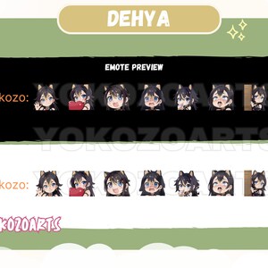 Genshin Impact Dehya Emotes, Ready to Use Cute Chibi Emotes for Discord ...