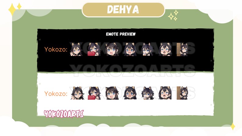 Genshin Impact Dehya Emotes, Ready to Use Cute Chibi Emotes for Discord ...