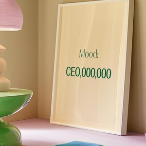 CEO Poster for Entrepreneurs, Motivational Wall Art, Success Quote ...