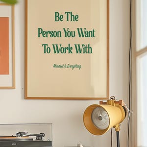 Motivational Wall Art Print, Inspirational Office Print Growth Mindset ...