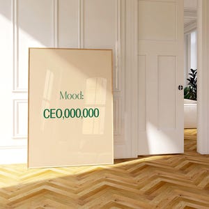 CEO Poster for Entrepreneurs, Motivational Wall Art, Success Quote ...