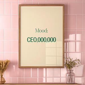 CEO Poster for Entrepreneurs, Motivational Wall Art, Success Quote ...