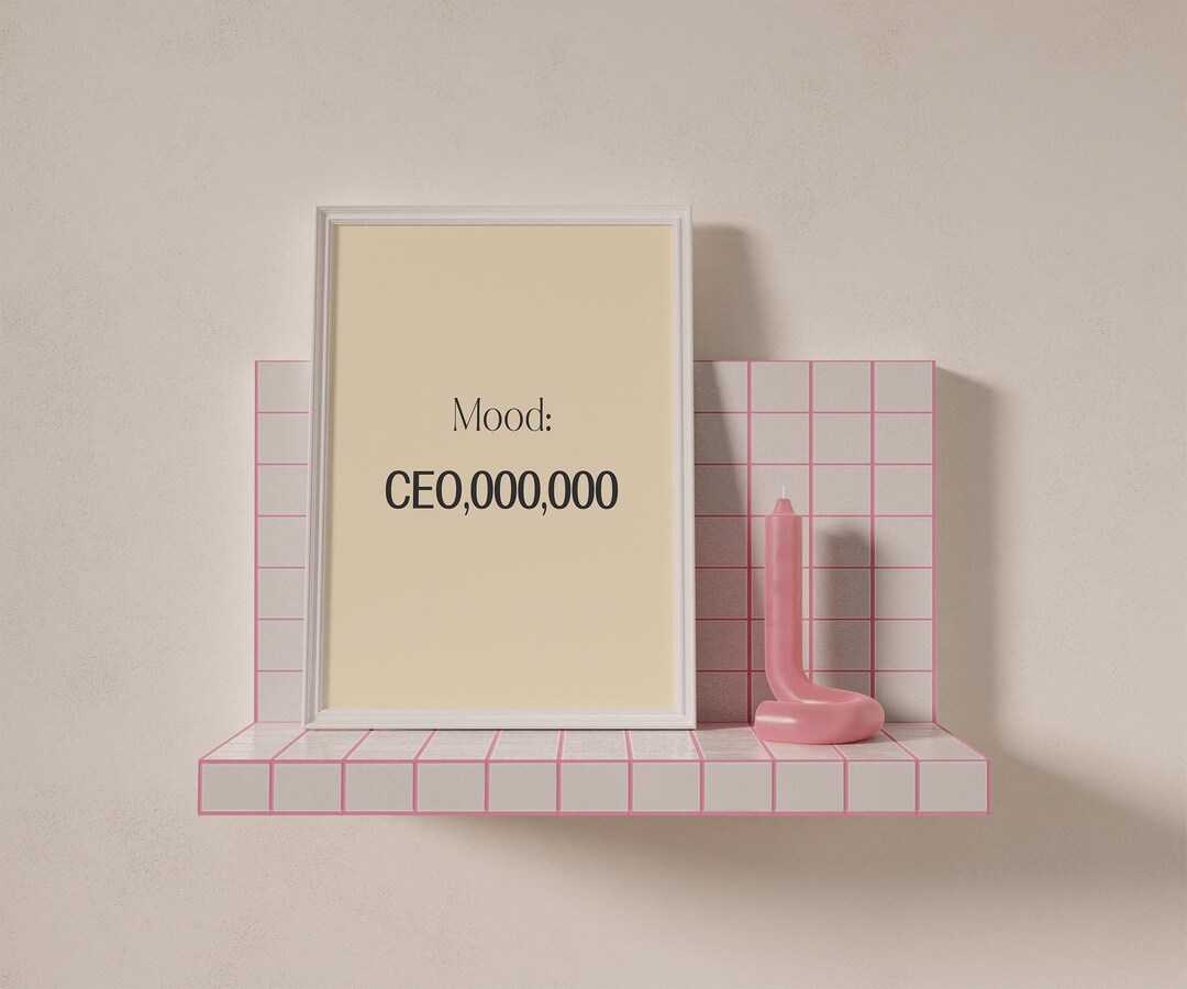 CEO Poster for Entrepreneurs, Motivational Wall Art, Success Quote ...