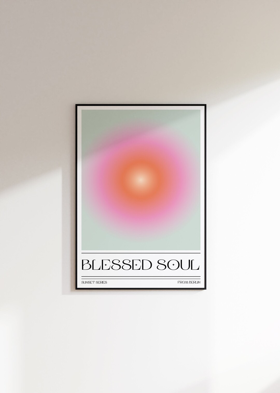Blessed Soul Aura Art Print: Pastel Gradient Poster (digital Download ...