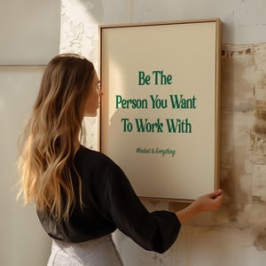 Motivational Wall Art Print, Inspirational Office Print Growth Mindset ...