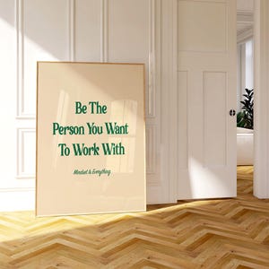 Motivational Wall Art Print, Inspirational Office Print Growth Mindset ...