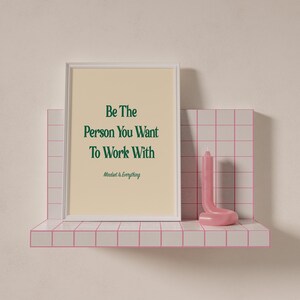 Motivational Wall Art Print, Inspirational Office Print Growth Mindset ...