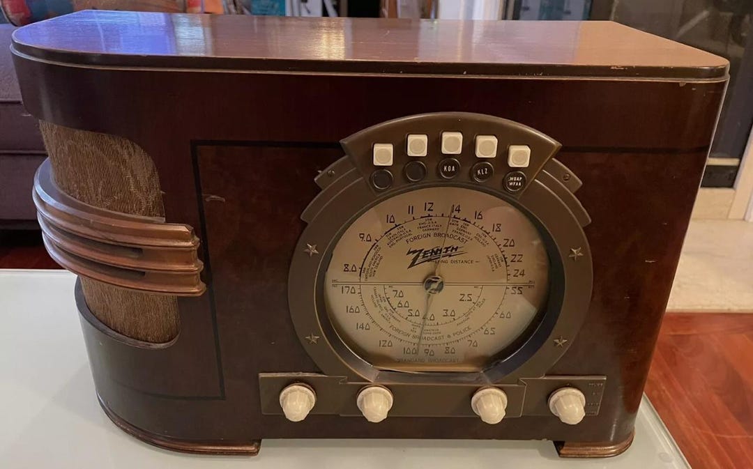 1939 Zenith “stars and Stripes” 6-B-321 Tube Radio - Restored Antique ...