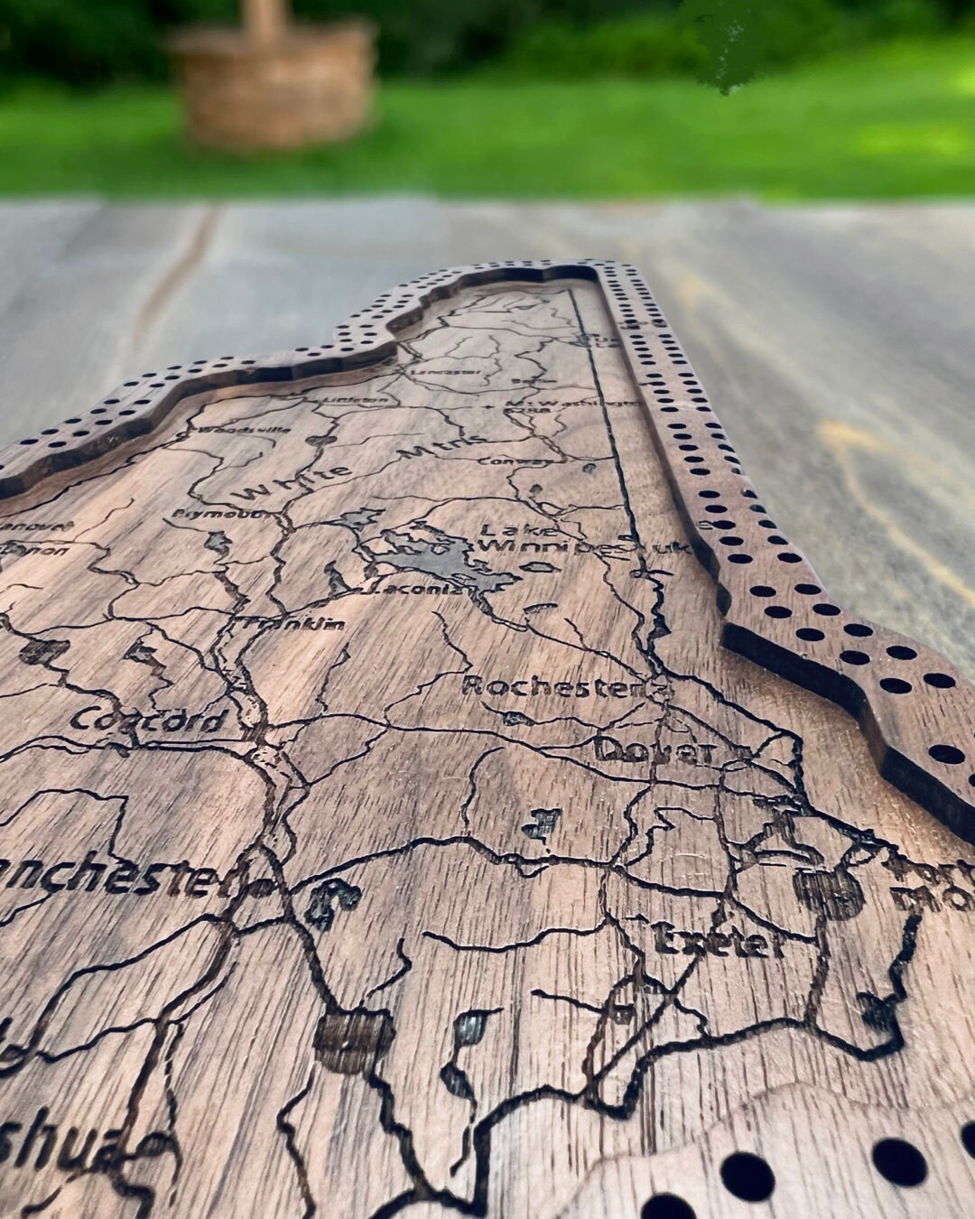 New Hampshire Cribbage Board - Etsy