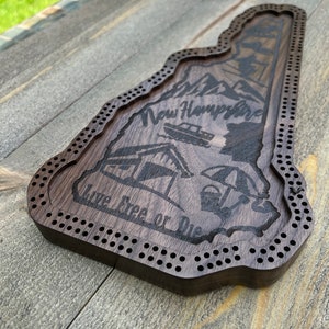 New Hampshire Cribbage Board - Etsy