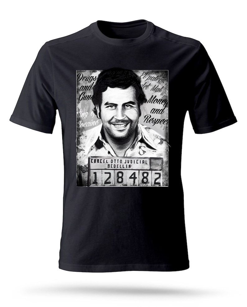 Famous Pablo Escobar Mugshot Loose Fit T-shirt - Etsy