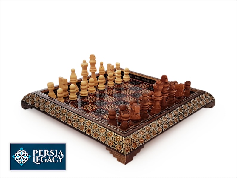 Intricate Persian Chess Set Handcrafted Unique Persian Design - Etsy