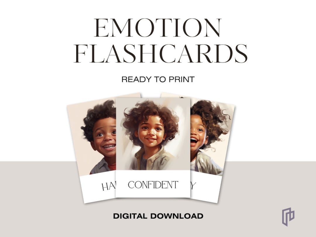16 Emotion Flashcards, Inclusive Digital Flashcards, Peace Table, K-12 ...