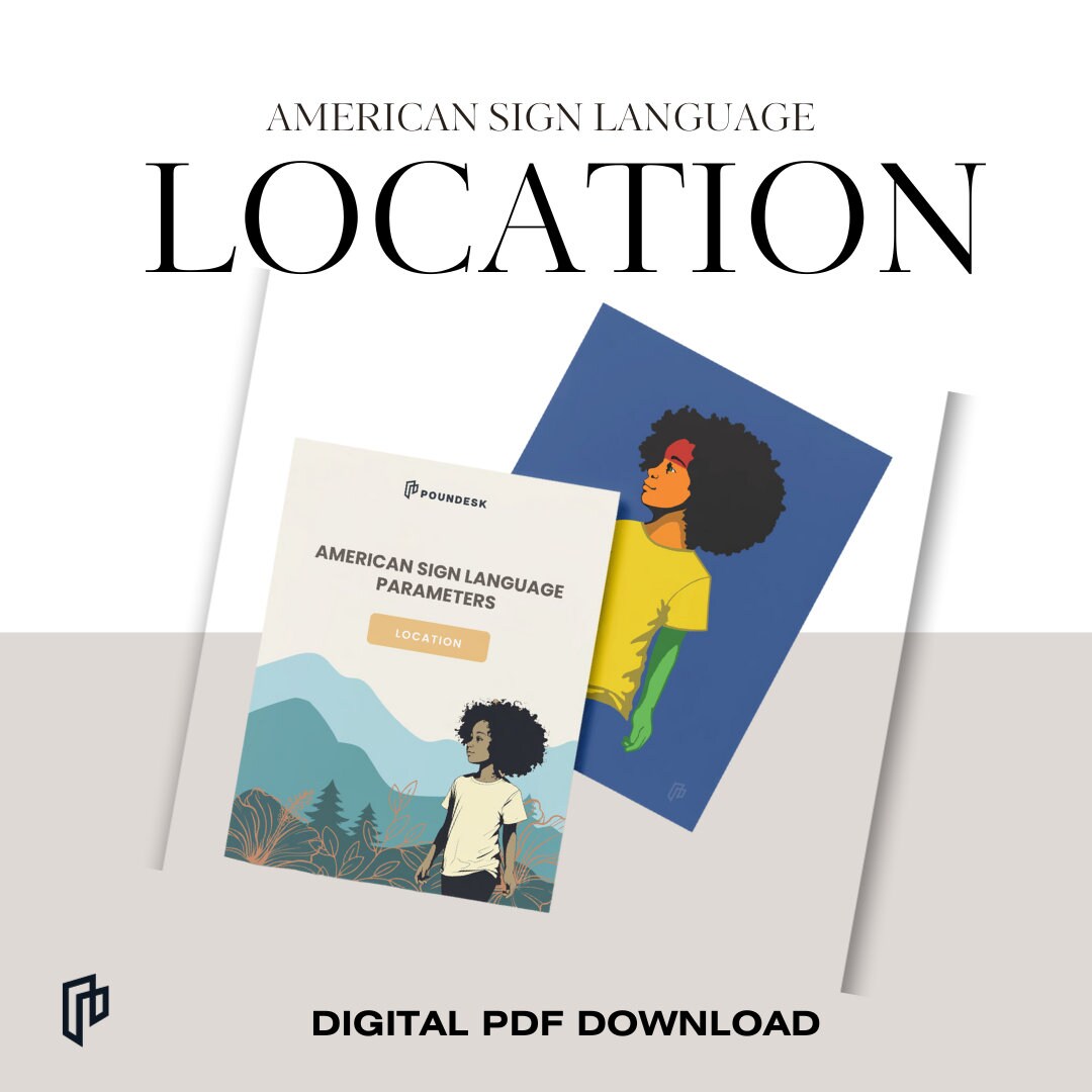 ASL Location Parameter Learning Kit: Inclusive Education & Creative ASL ...